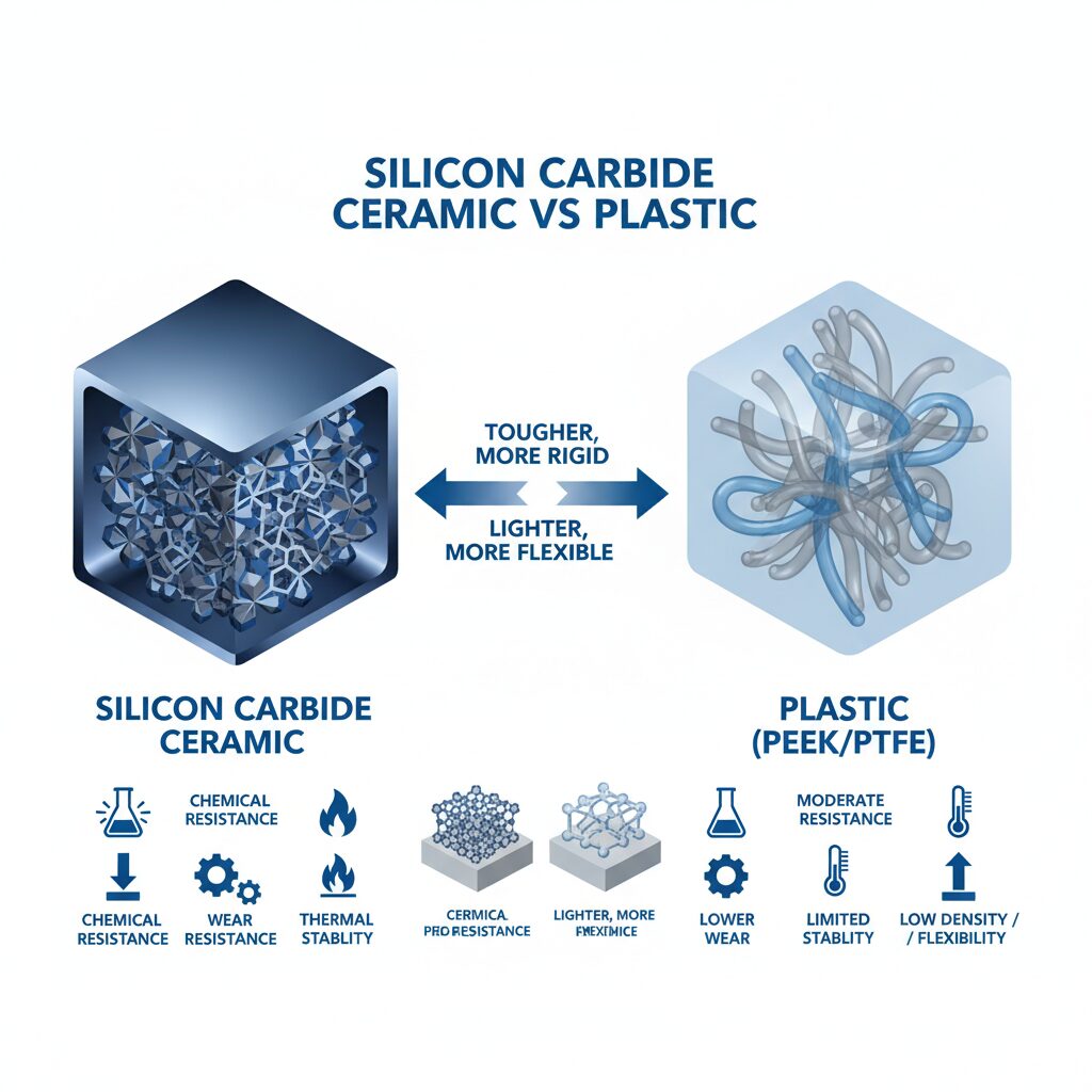 Silisyum Karbür Seramik Vs Plastik: Uygulamalar ve İşleme